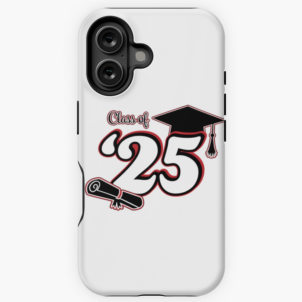 "Class of 2025 Graduation Design (Red and Black)" Sticker for Sale by SavsSparkleShop | Redbubble