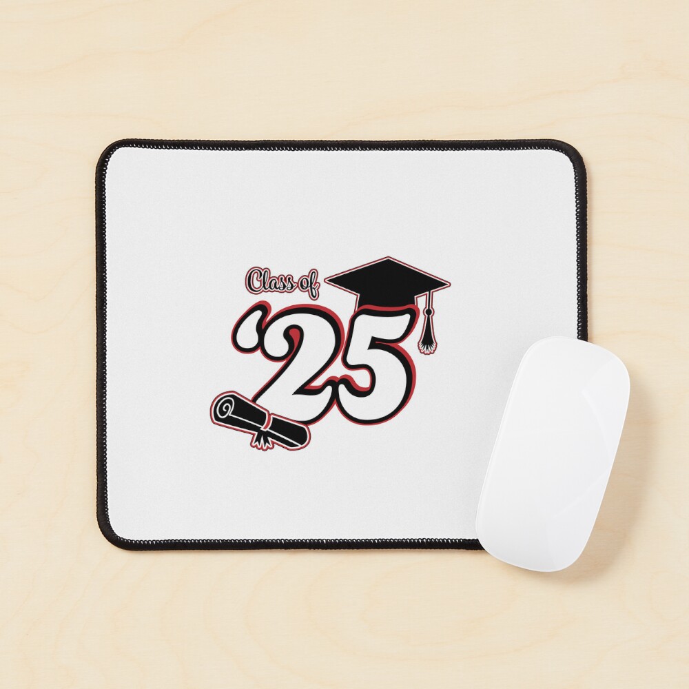 "Class of 2025 Graduation Design (Red and Black)" Sticker for Sale by SavsSparkleShop | Redbubble