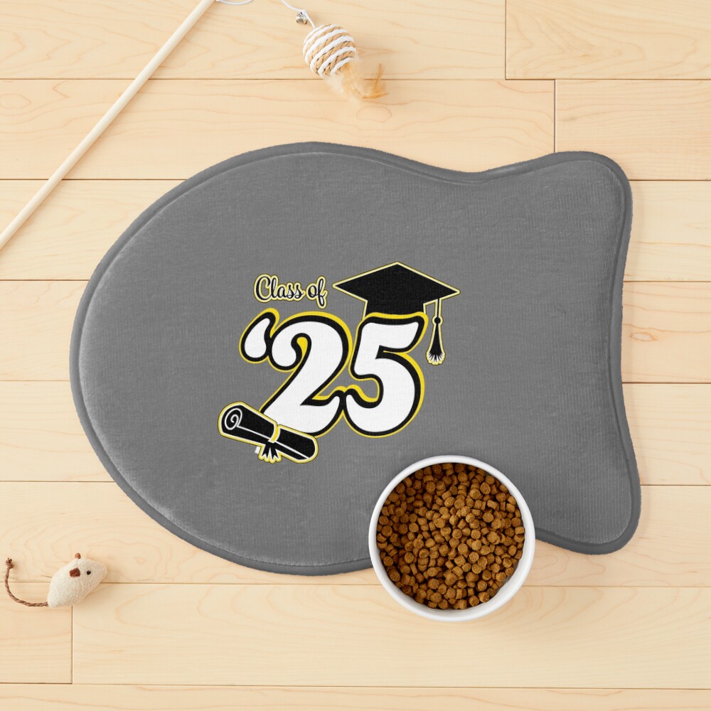 "Class of 2025 Graduation Design (Black and Yellow)" Sticker for Sale by SavsSparkleShop | Redbubble