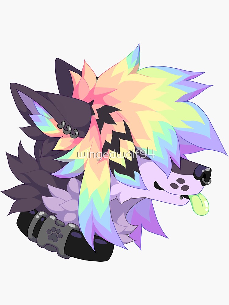 "Sparkledog" Sticker for Sale by wingedwolf94 | Redbubble