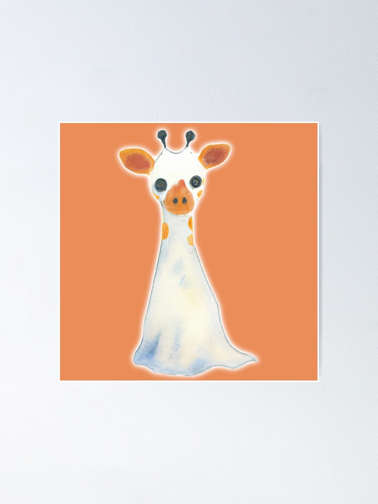 "Giraffe Ghost " Poster for Sale by ShieldsWasHere | Redbubble