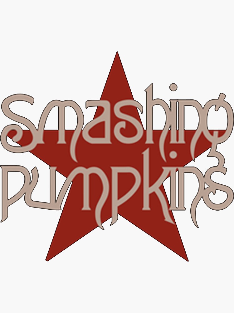 "The smashing pumpkins star" Sticker for Sale by riogain3 | Redbubble