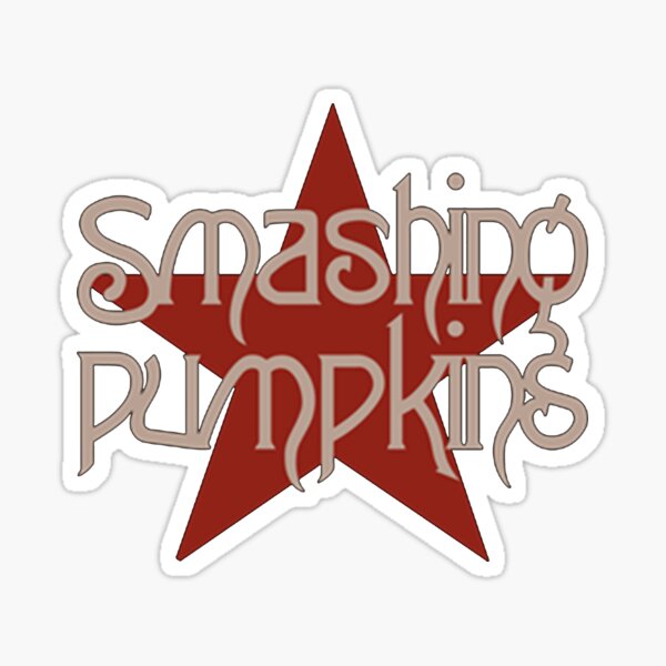 "The smashing pumpkins star" Sticker for Sale by riogain3 | Redbubble