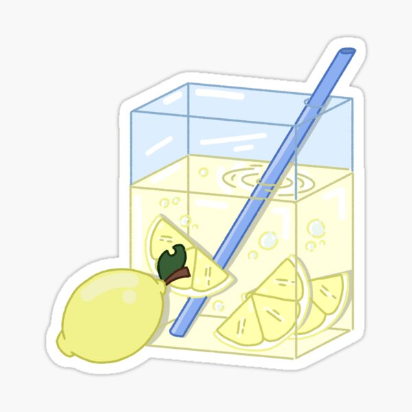 "Aesthetic Lemonade" Sticker for Sale by Samfire-Designs | Redbubble
