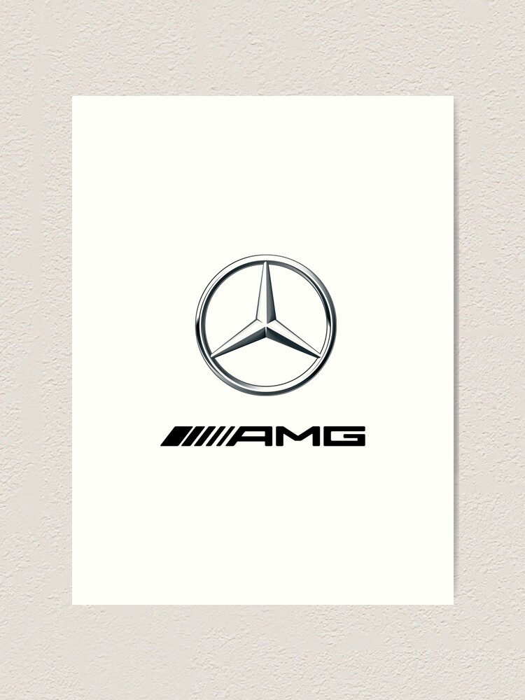 "black amg logo" Art Print for Sale by Heacockelse | Redbubble