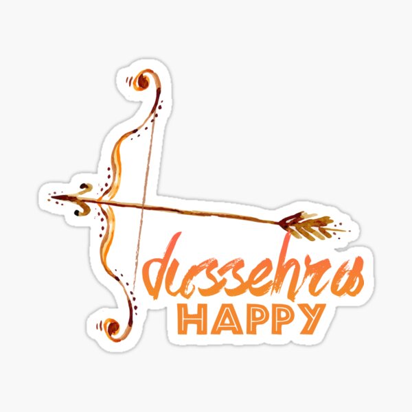 "dussehra happy " Sticker for Sale by shehabshop | Redbubble