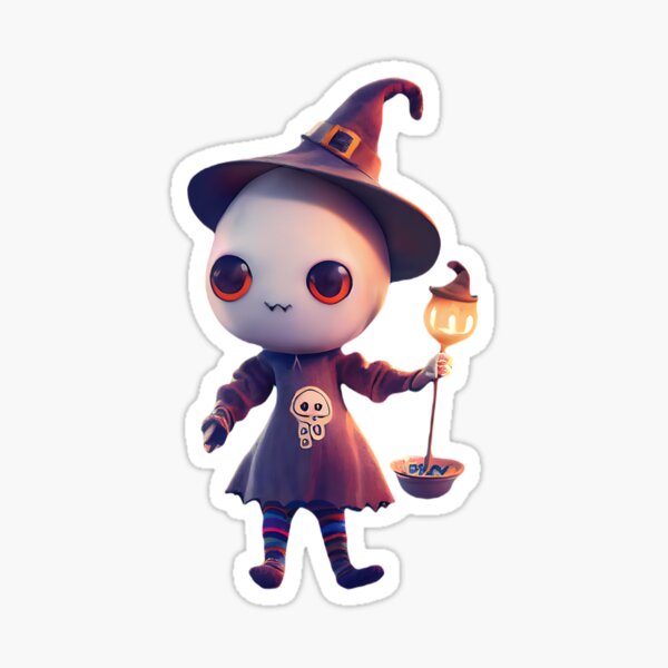 "Lydia- Halloween Collection Sticker" Sticker for Sale by SkyphaDesigns ...