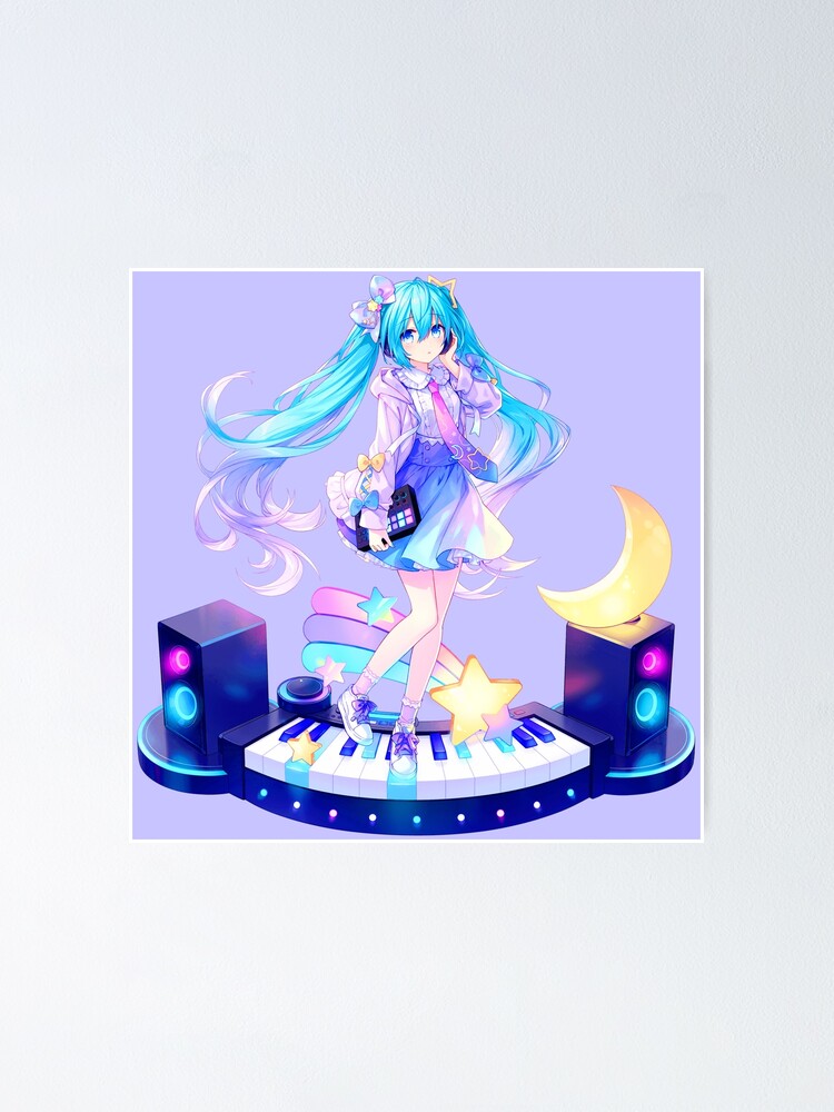 "Hatsune Miku" Poster for Sale by ChronicIronic | Redbubble