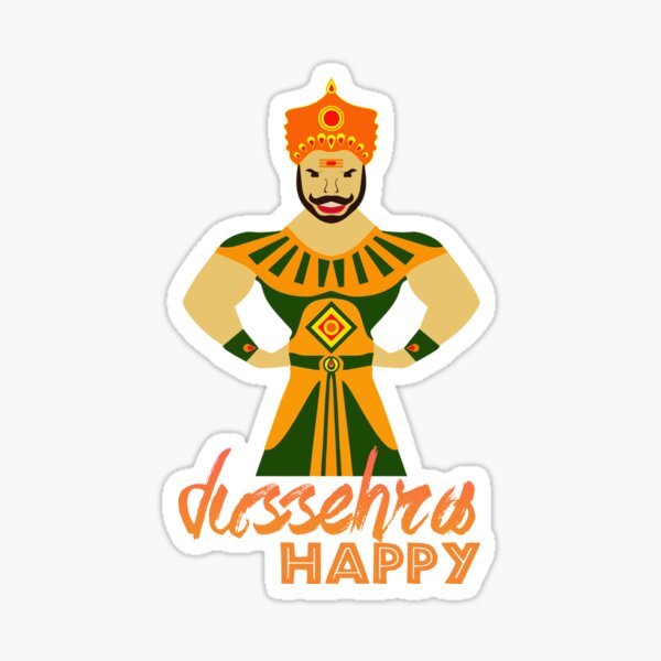 "happy dussehra " Sticker for Sale by shehabshop | Redbubble