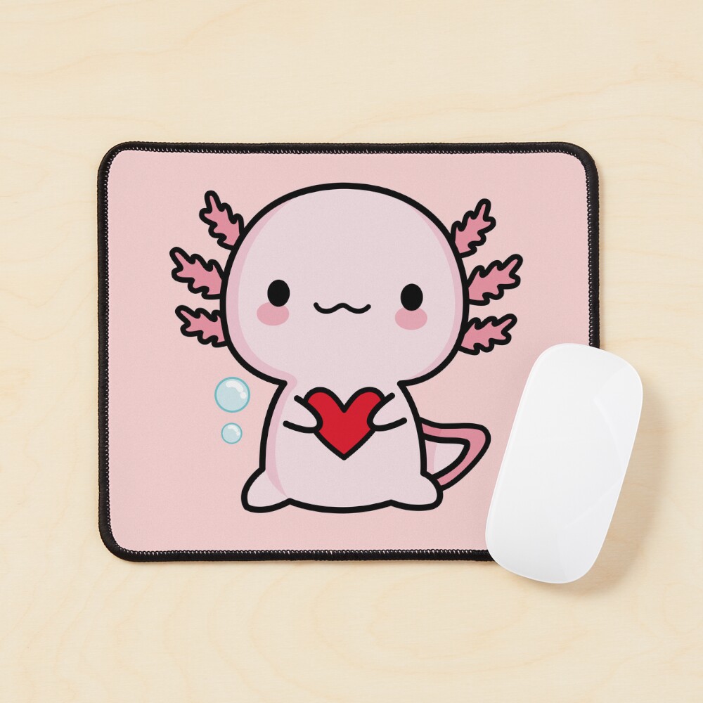 Pegatina con la obra «Lindo Ajolote Corazón» de XoTheMonster | Redbubble