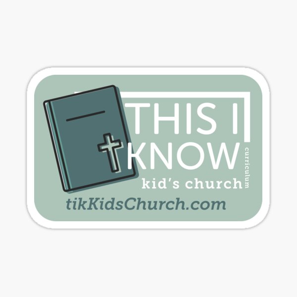 "This I Know Logo with Bible" Sticker for Sale by This-I-Know | Redbubble
