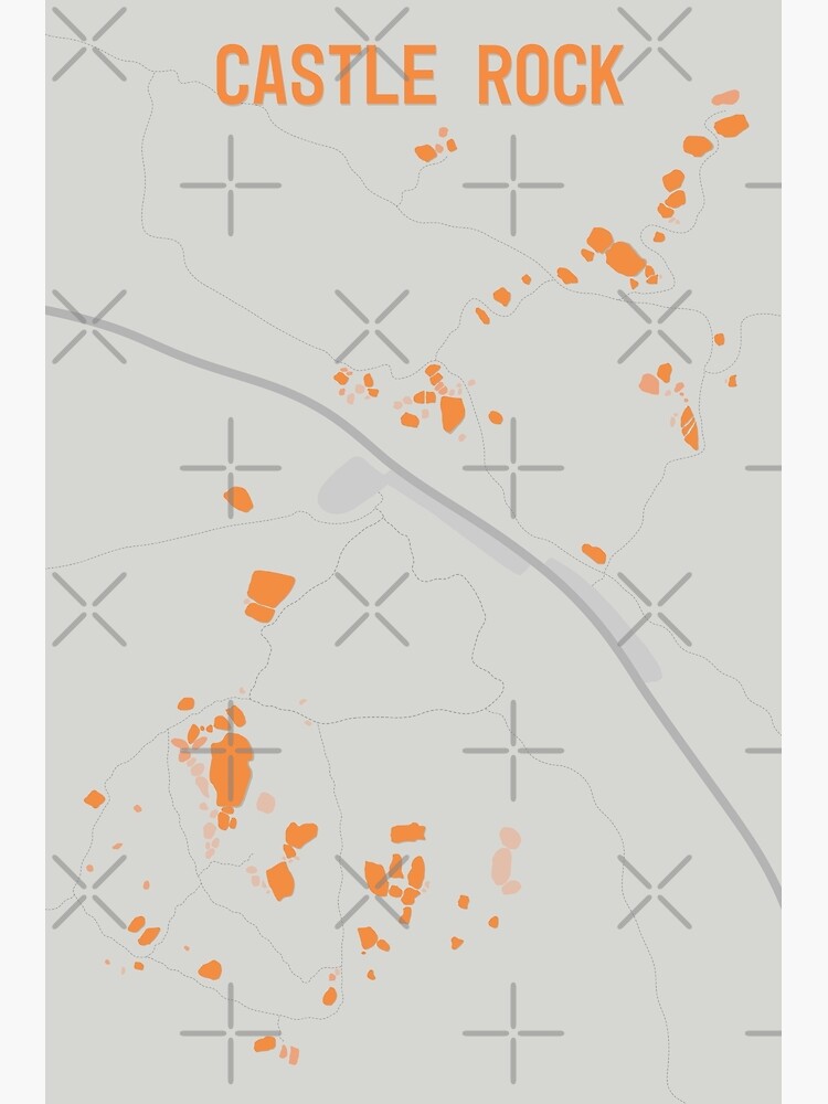 "Castle Rock State Park, California Bouldering Map (Grey / Orange ...
