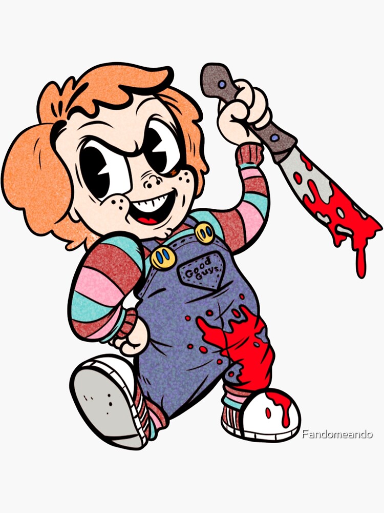 "Vintage Chucky Toon, Retro" Sticker for Sale by Fandomeando | Redbubble