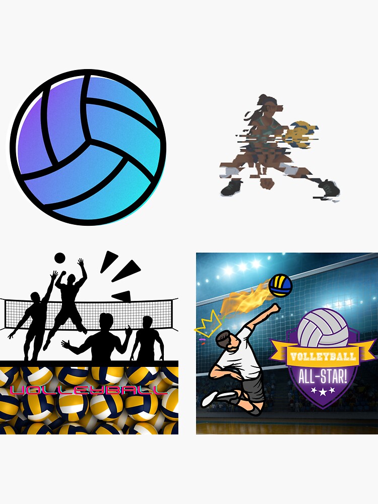 "Volleyball All-Star" Sticker for Sale by VBstuff | Redbubble