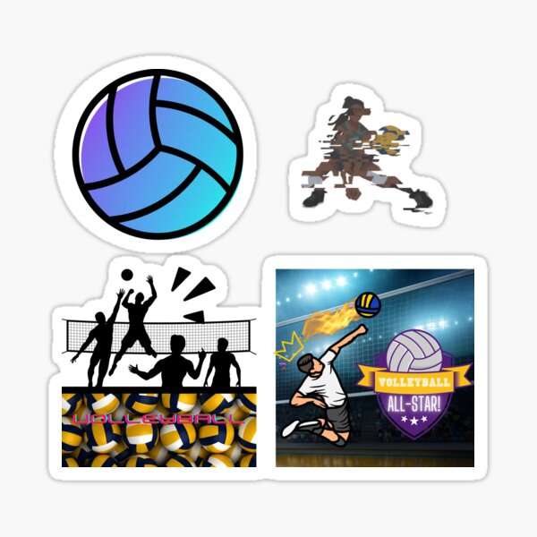"Volleyball All-Star" Sticker for Sale by VBstuff | Redbubble
