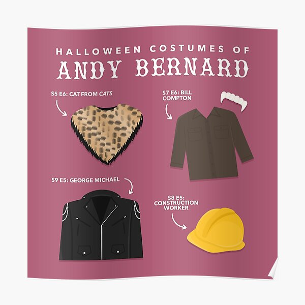 "The Office Andy Bernard Halloween Costumes " Poster for Sale by ...