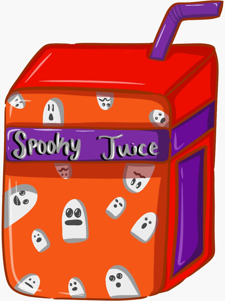 "Kawaii Halloween Juice Box " Sticker for Sale by GraphicsByGabby | Redbubble