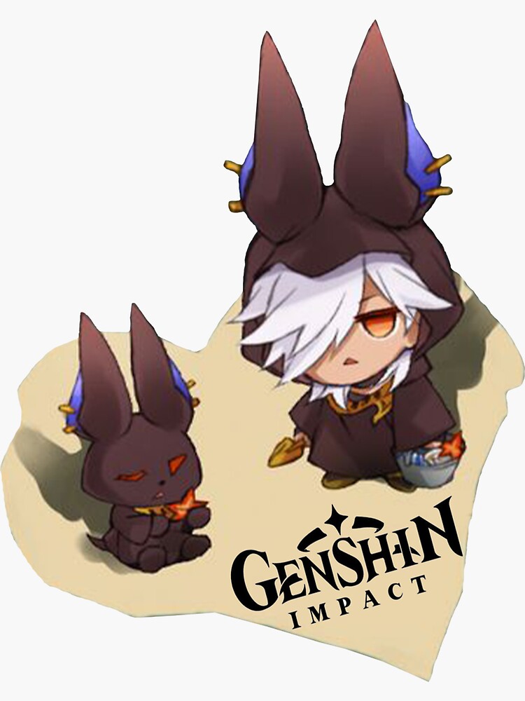 Pegatina «Lindo Chibi Cyno - Genshin Impact» de Cedrek | Redbubble