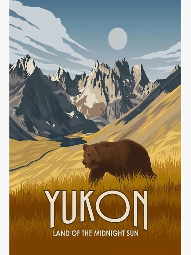 "Yukon Travel poster" Sticker for Sale by merreicarrol | Redbubble