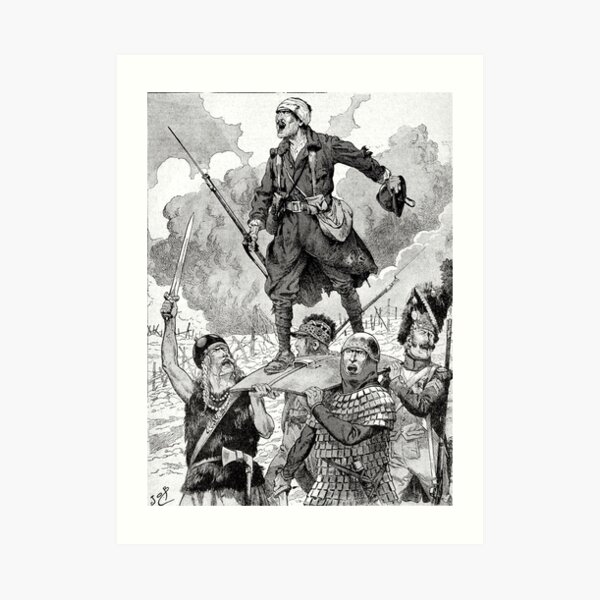 "French Soldiers Through The Ages - WW1 Propaganda Poster" Art Print ...