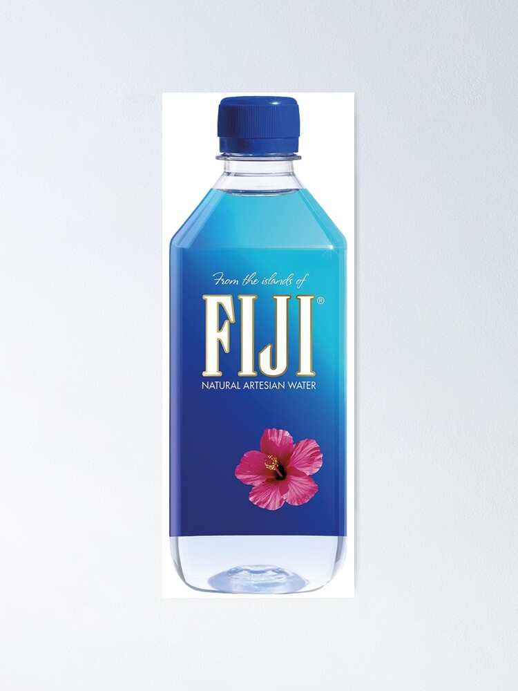 "FIJI WATER BOTTLE - Modern Design" Poster by dishess | Redbubble