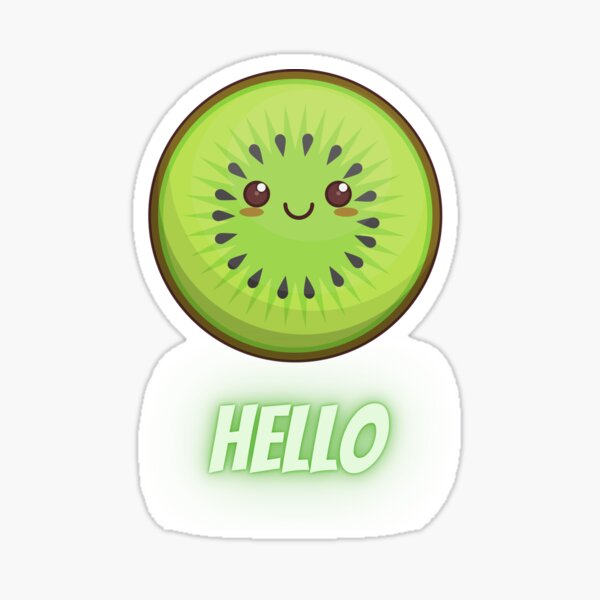 " hello stickers - funny fantasy fruit sticker" Sticker for Sale by JD ...