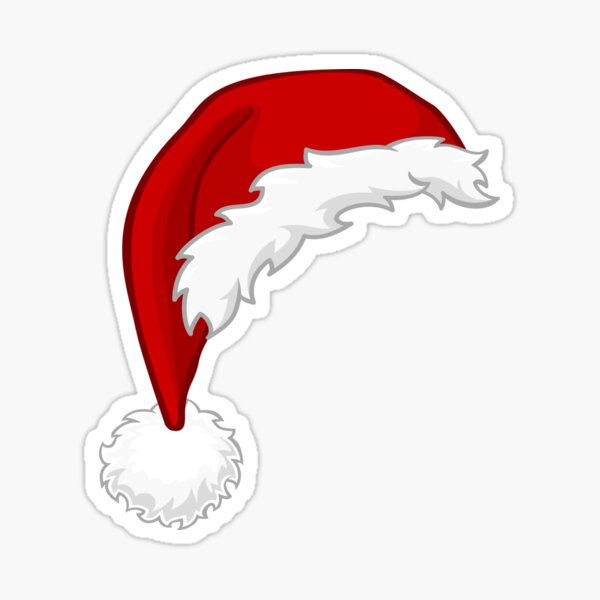 "Santa Claus's Hat" Sticker for Sale by briandenis1980 | Redbubble