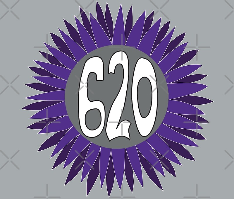 "Hand Drawn Kansas Sunflower 620 Area Code Purple" by itsrturn | Redbubble