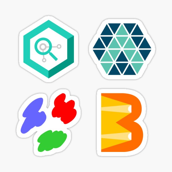 Apache Atlas, Aurora, Batik, Beam - 4x Sticker Combo Pack" Sticker for ...