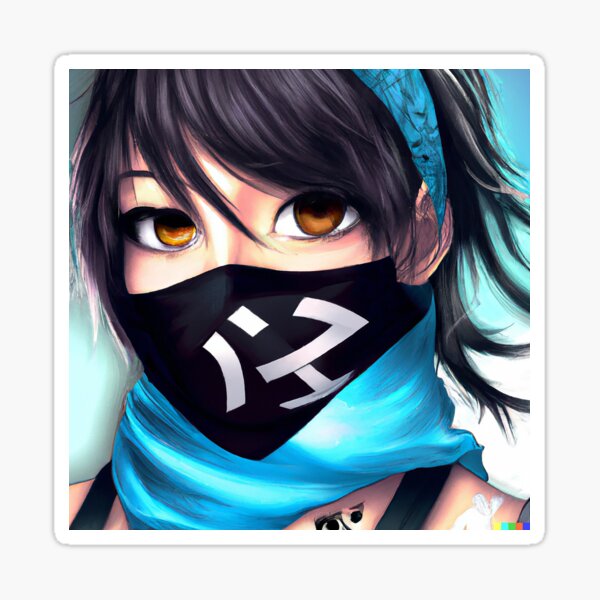 "Ms Mask" Sticker for Sale by MrMercurial | Redbubble