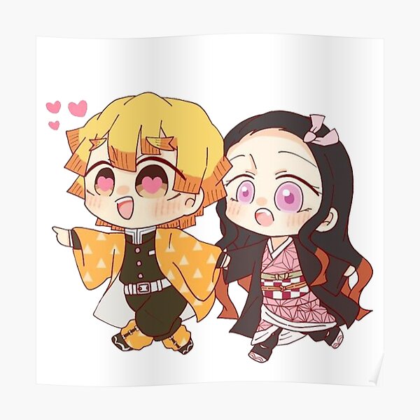 "Tiny Zenetsu X Nezko " Poster for Sale by eddieaycock | Redbubble