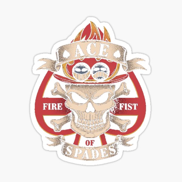 "one piece ace spade" Sticker for Sale by Danielmana | Redbubble