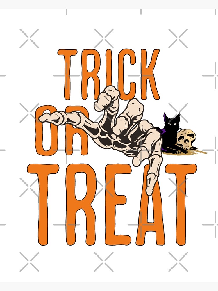 "Halloween Cat Trick-or-treating light ver." Poster for Sale by ...