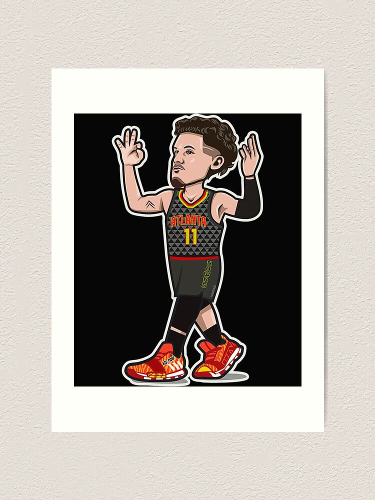 "Trae Young Cartoon Style " Art Print for Sale by SorianCaputo | Redbubble