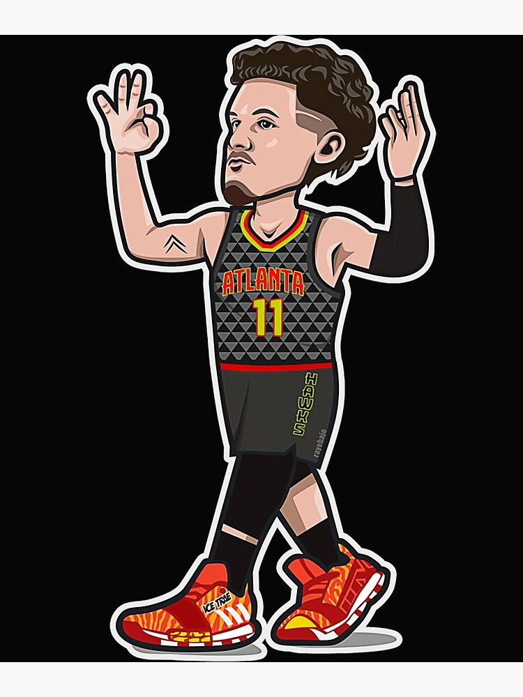 "Trae Young Cartoon Style " Art Print for Sale by SorianCaputo | Redbubble