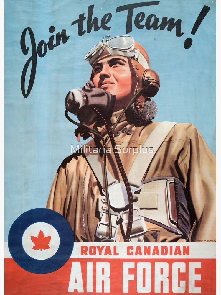 Impression photo « "Rejoignez l'équipe" Canada RCAF WW2 Affiche de ...