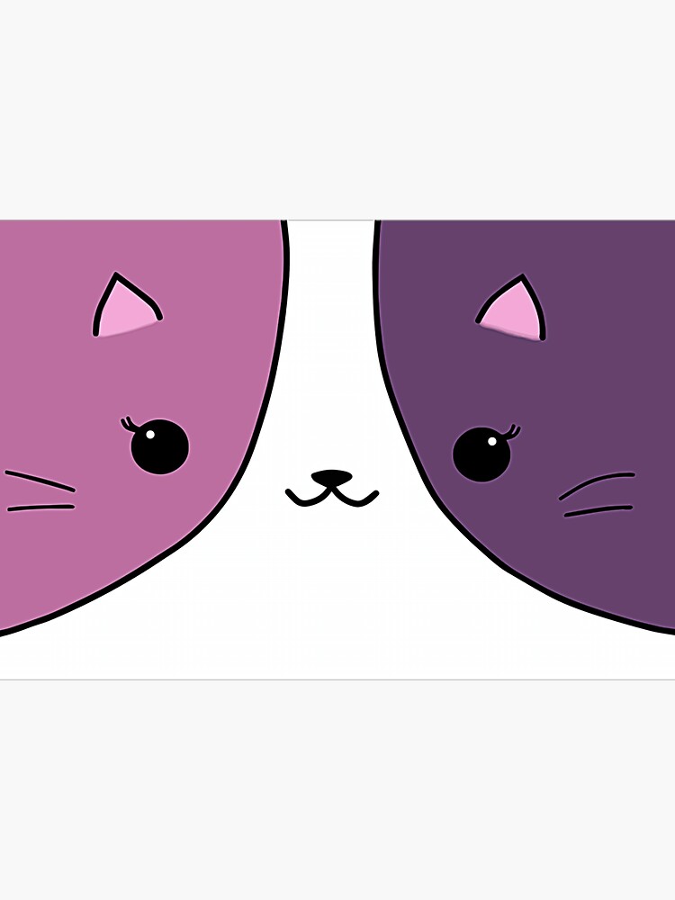 "Aphmau cat pink and purple " Sticker for Sale by SuzanneJulien | Redbubble