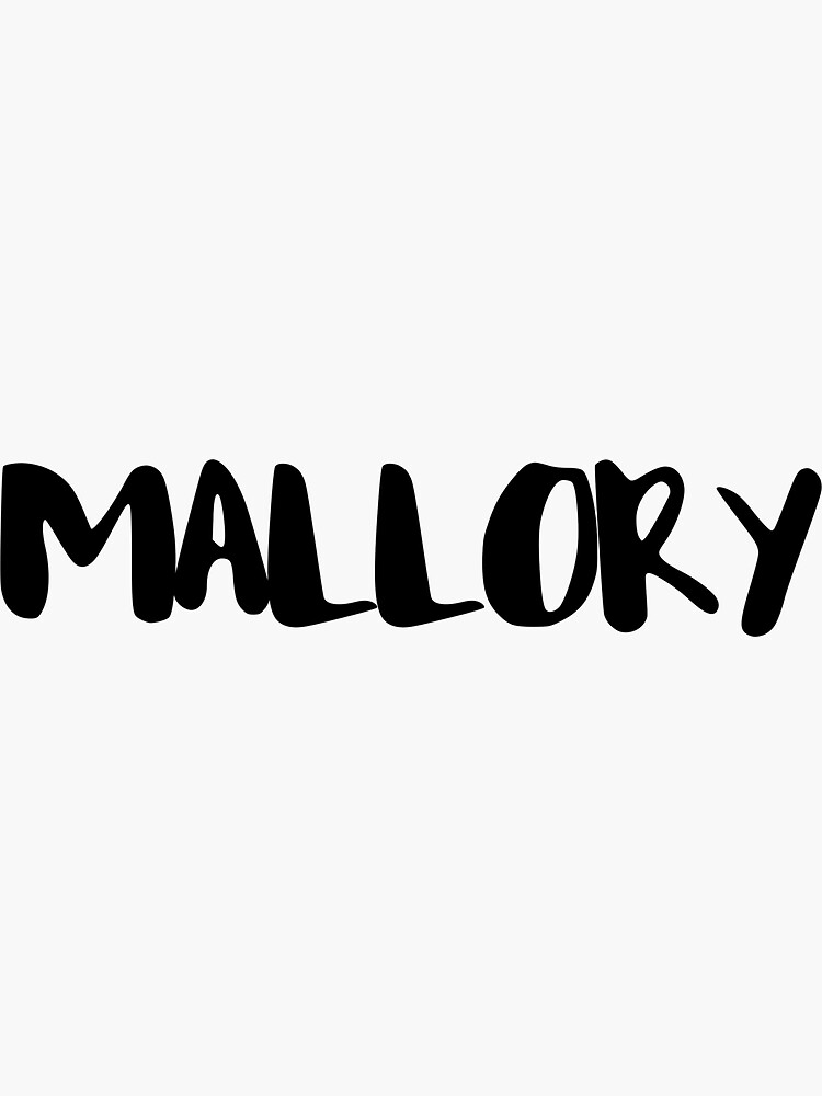 "MALLORY" Sticker for Sale by FTML | Redbubble