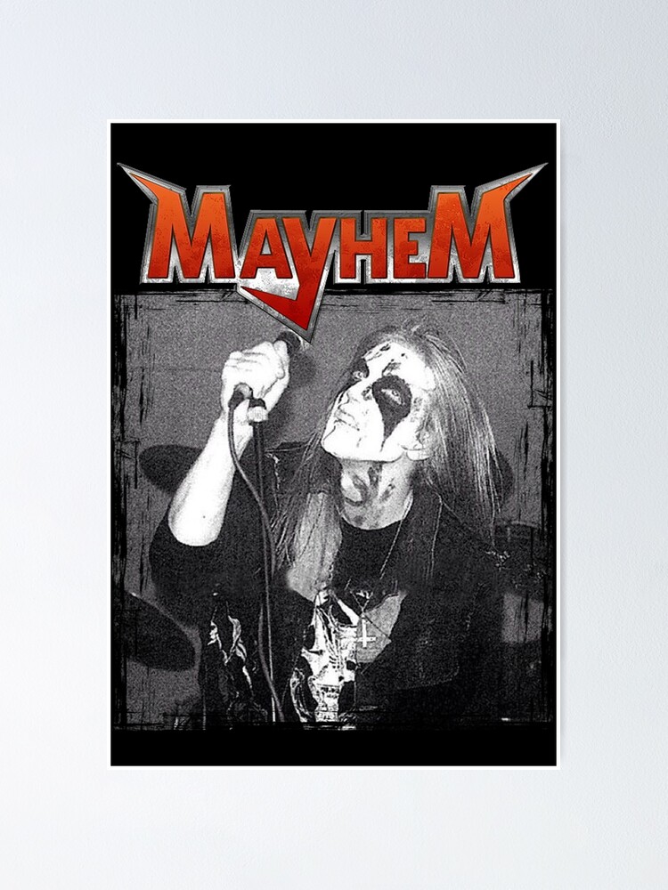 "mayhem" Poster for Sale by RayMBartlett | Redbubble
