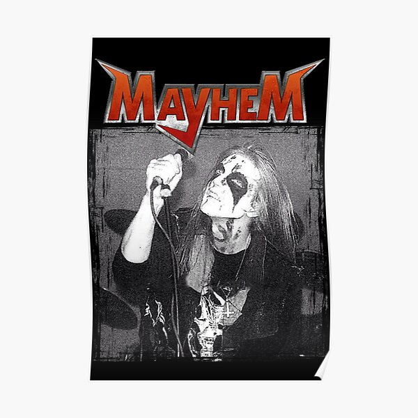 "mayhem" Poster for Sale by RayMBartlett | Redbubble