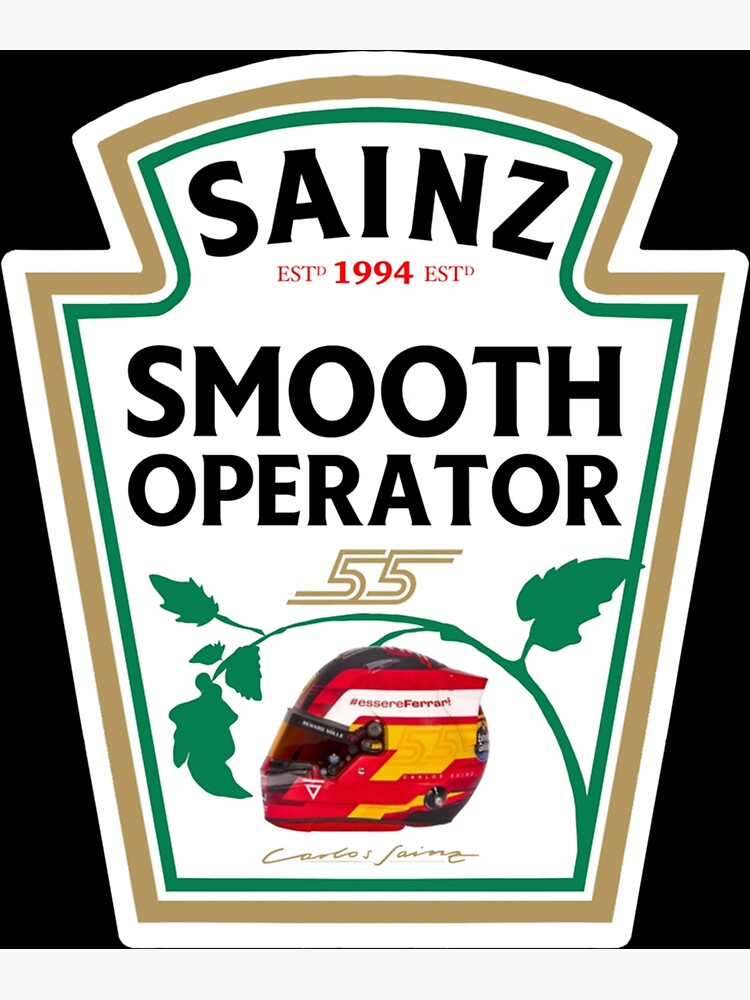 "Sainz Smooth Operator Classic" Greeting Card for Sale by JaizonNacci01 ...