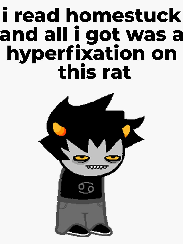 "homestuck karkat hyperfixation" Sticker for Sale by Skeevy | Redbubble