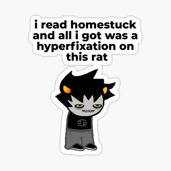 Homestuck Karkat Hyperfixation Sticker For Sale By Skeevy Redbubble
