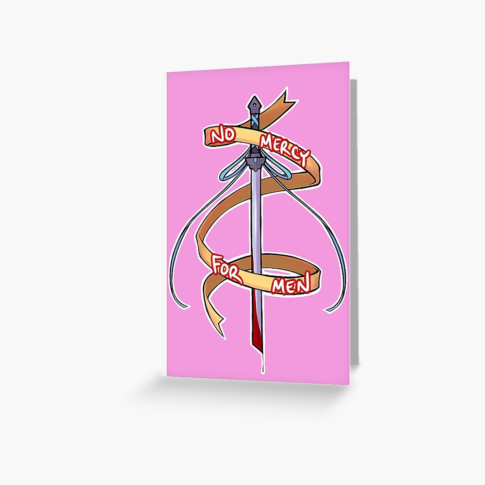 "No Mercy for Men" Greeting Card for Sale by playerprophet | Redbubble
