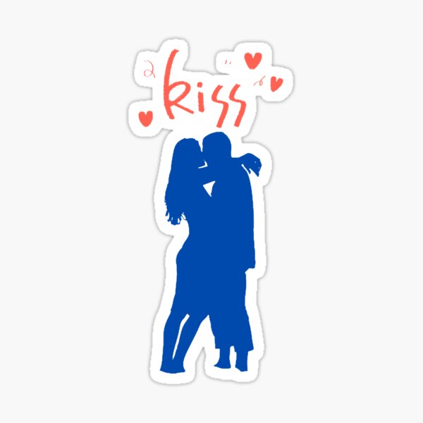 "couple in love kissing" Sticker for Sale by Apollodesing | Redbubble