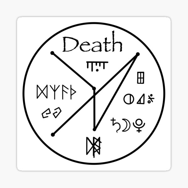 "Death talisman protection" Sticker for Sale by secretmagic | Redbubble