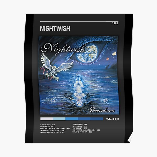 "Nightwish Oceanborn" Poster for Sale by SebastianaKahl | Redbubble