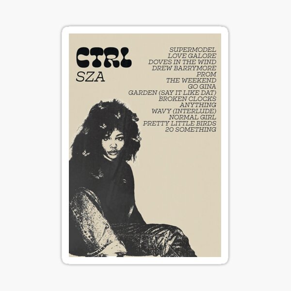"SZA CTRL" Sticker for Sale by mitchellani | Redbubble