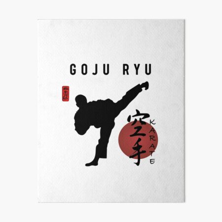 "Goju Ryu Calligraphy Karate Instructor Design - Japanese Martial Art ...
