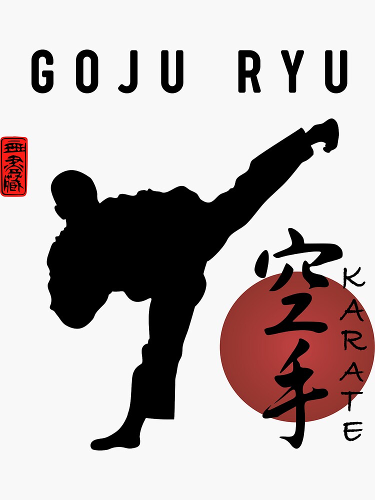 "Goju Ryu Calligraphy Karate Instructor Design - Japanese Martial Art Design For A Karate Lover ...